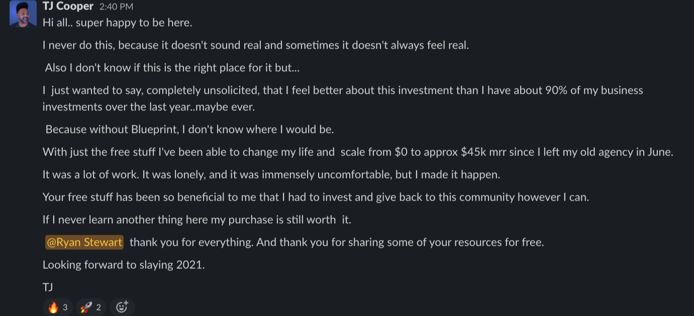 Reviews | The Blueprint Training